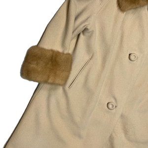 Queen's Ransom | Jackets & Coats | Vintage Tan Cashmere Coat Queens ...